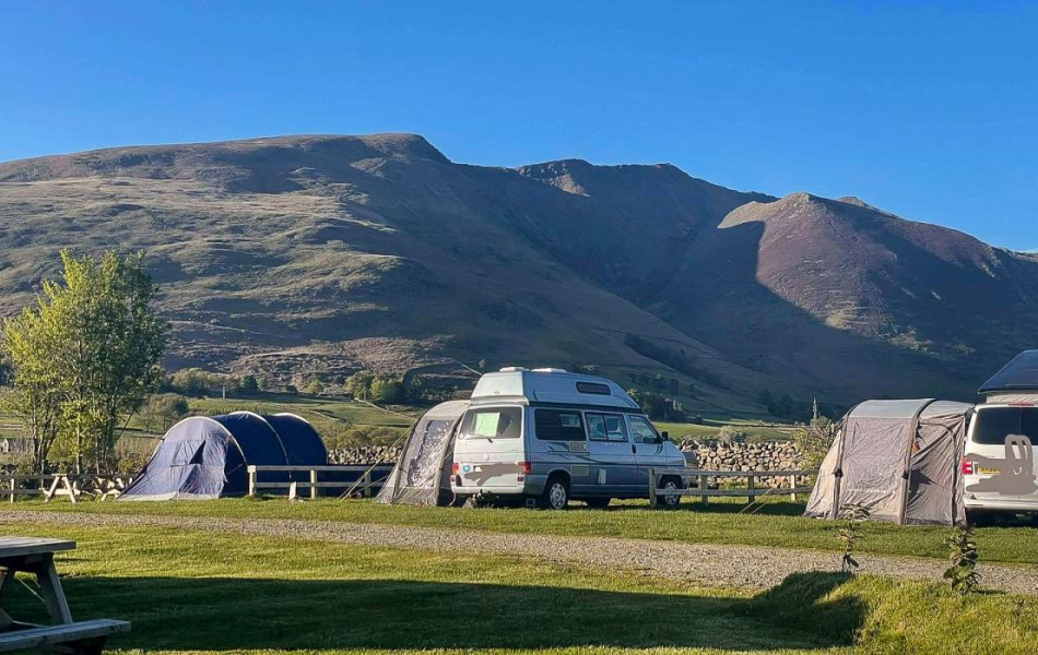 Grass Camping Pitches | Tents & Campervans | Burns Farm Campsite ...